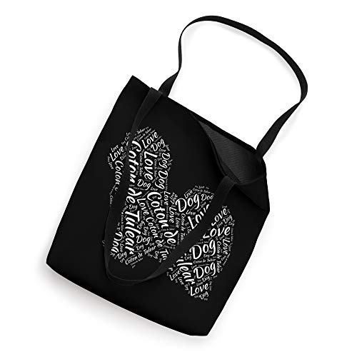 Coton De Tulear Dog Love Word Cloud Art Gift Idea Pet Owner Tote Bag