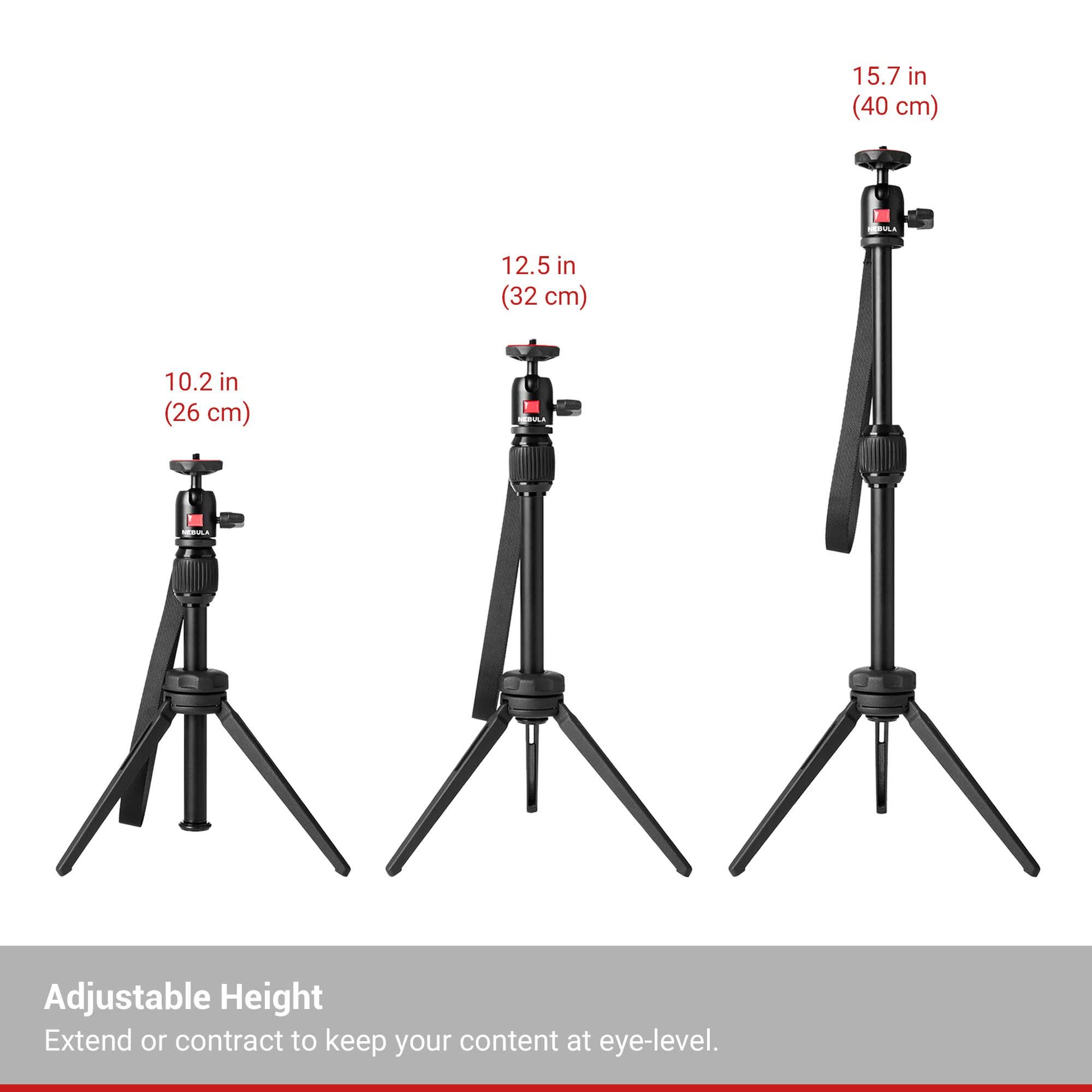 Anker Nebula Capsule Smart Wi-Fi Mini Projector,Red, 100 ANSI Lumen Portable Projector,with Capsule Series Adjustable Tripod Stand