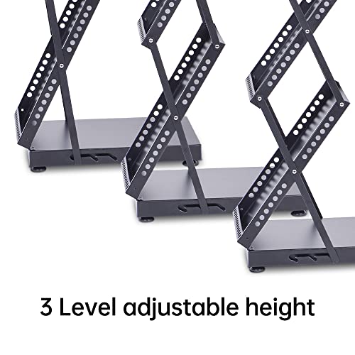 Kroey brochure display stand&Foldable Magazine Rack with 5 Pockets for Exhibition and Trade Show (67'X9.5'X14.5')
