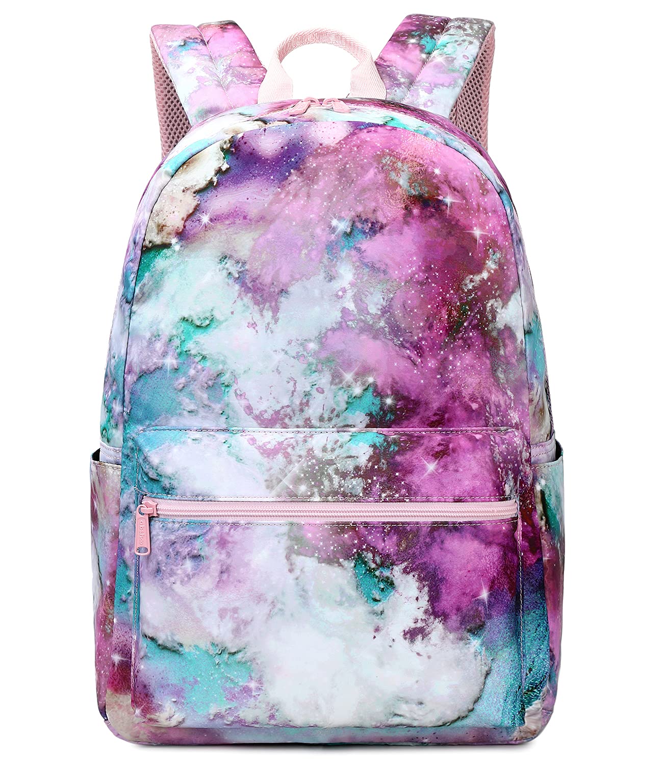 Abshoo Lightweight Galaxy School Backpacks for Teen Girls Backpack with Lunch Bag (B Galaxy)
