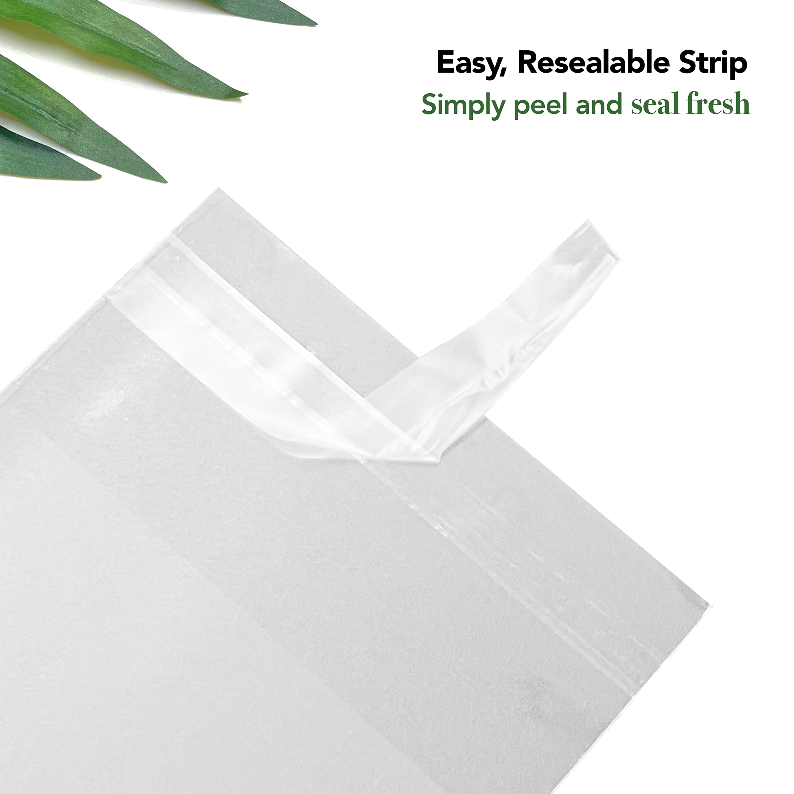 Seal Fresh Cello Bags – Bundle S Variety Pack – 4 Assorted Combo Sizes (600 Count) – 2x3 Inches (200), 3x4 Inches (200), 3x5 Inches (100), 4x6 Inches (100) – Clear Plastic Resealable Self-Adhesive Sealing Reclosable Cellophane Baggies – For Snacks, Cookie