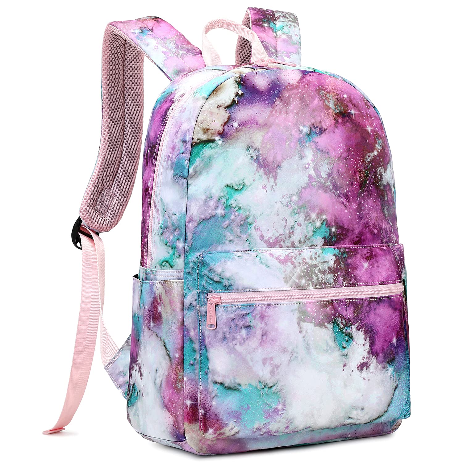 Abshoo Lightweight Galaxy School Backpacks for Teen Girls Backpack with Lunch Bag (B Galaxy)