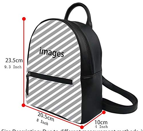 Freewander Purple Smoking Skull Print PU Leather Wallet Mini Backpack School Bag for Women 2pc