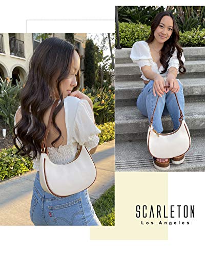 Scarleton Purses for Women, Crossbody Bags for Women, Lightweight with 2 Straps Shoulder Bag for Casual & Party, H208841 Off White
