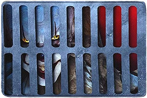 3D Stereo Vision Clown Door Mat Living Room Bedroom Coffee Table Mat Generic Halloween Carpet(15.6×23.6 INCH) (Color19)