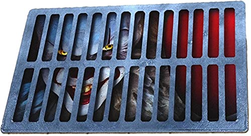 3D Stereo Vision Clown Door Mat Living Room Bedroom Coffee Table Mat Generic Halloween Carpet(15.6×23.6 INCH) (Color19)