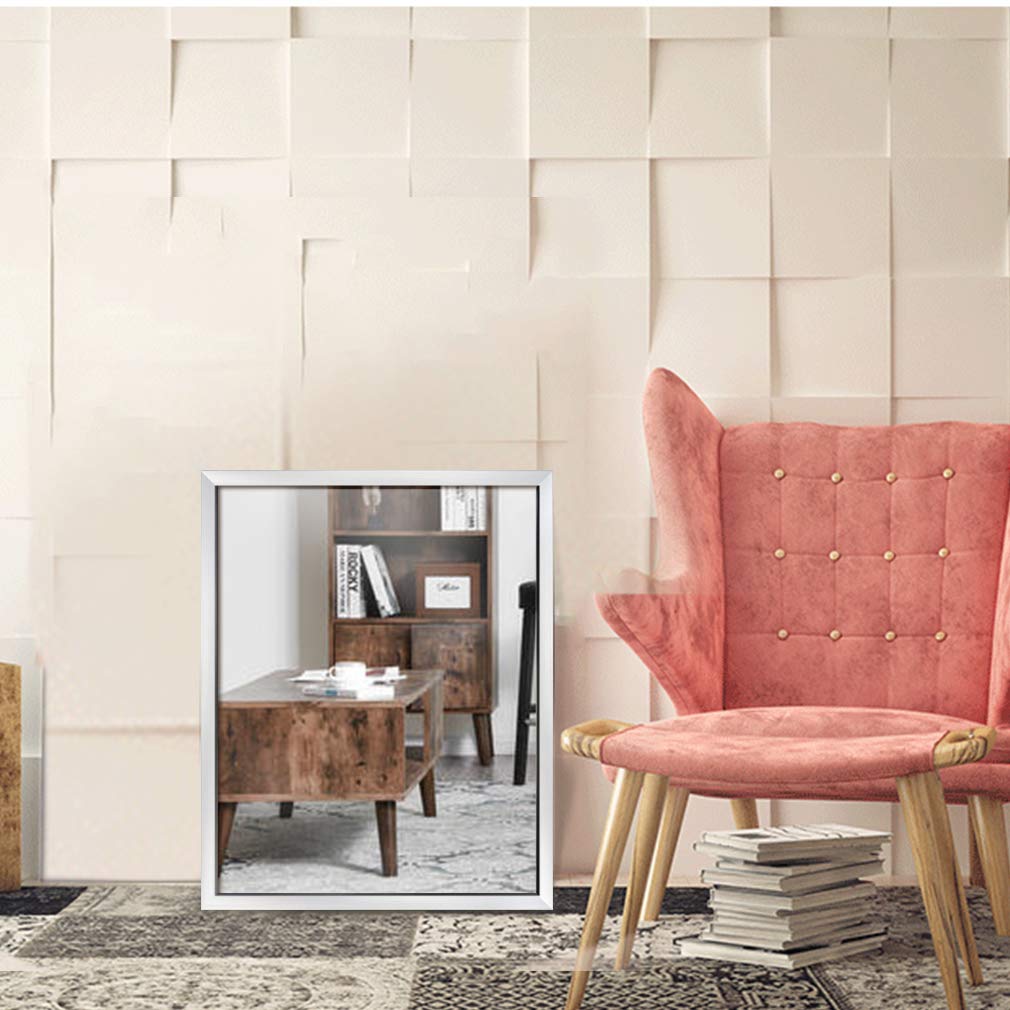 Schliersee 18x24 inch Wall Mirror Set of 2, Hanging Rectangular White Mirrors for Over Sink, Bathroom, Living Room, Bedroom
