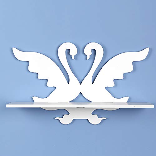 Vomivu Floating Shelves for Wall - Little Swan Shelf Which Suitable for Wall Decoration in Bedroom, Kitchen, Living Room and Bathroom