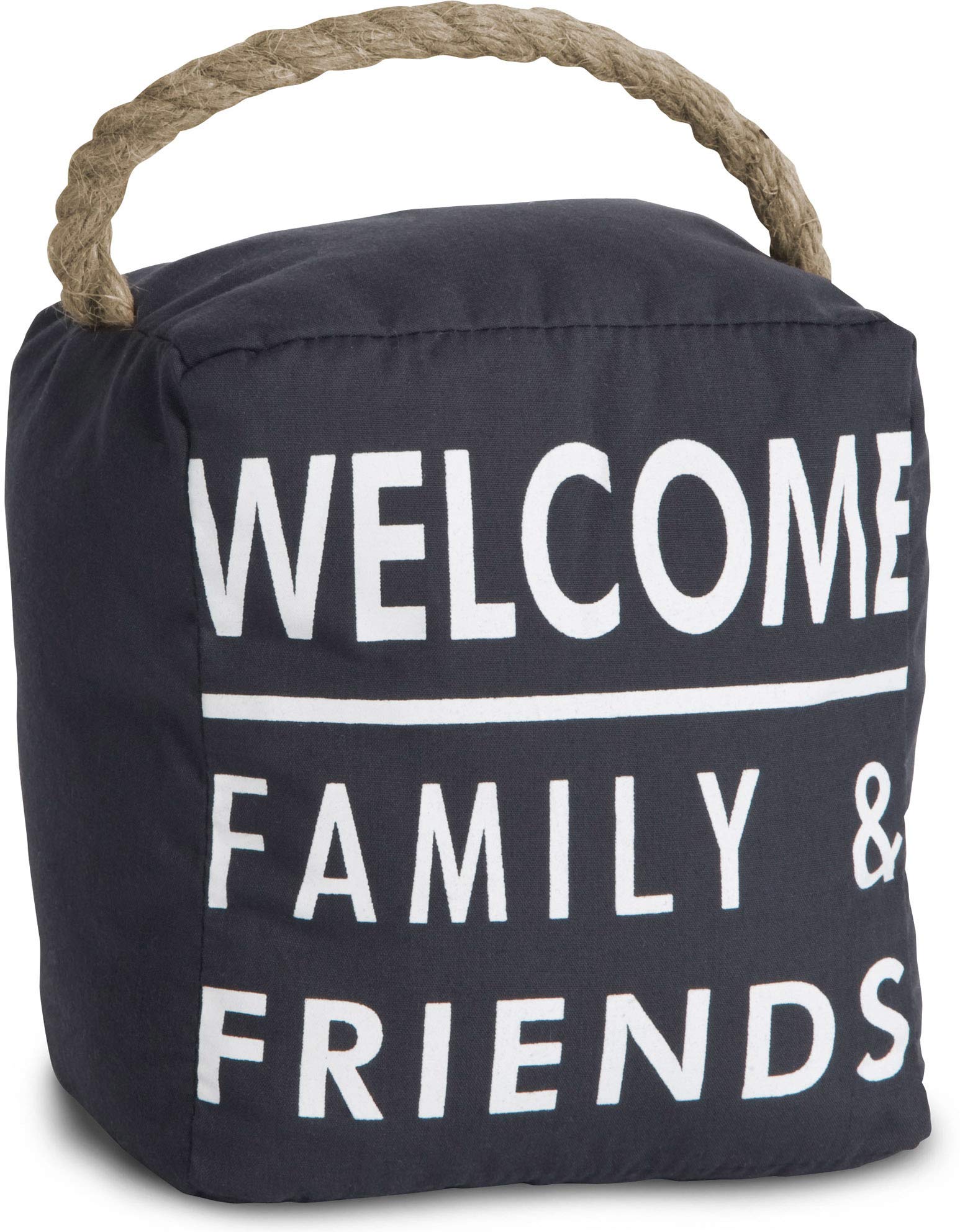 Pavilion Gift Company 72160 Welcome Door Stopper, 5 by 6-Inch, Black
