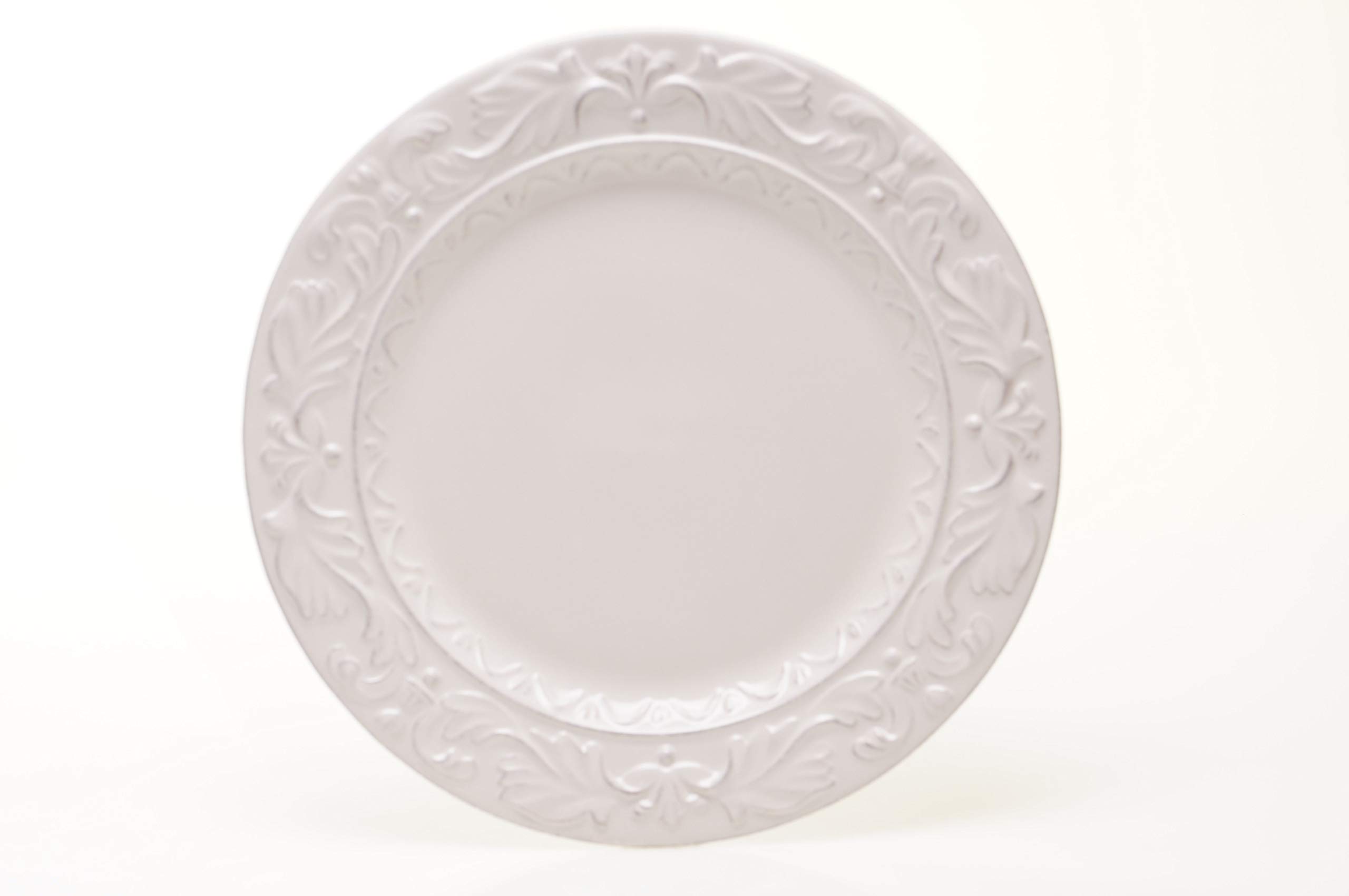 Certified International 14901 Firenze Ivory 11.5" Dinner Plates, Set of 4, White
