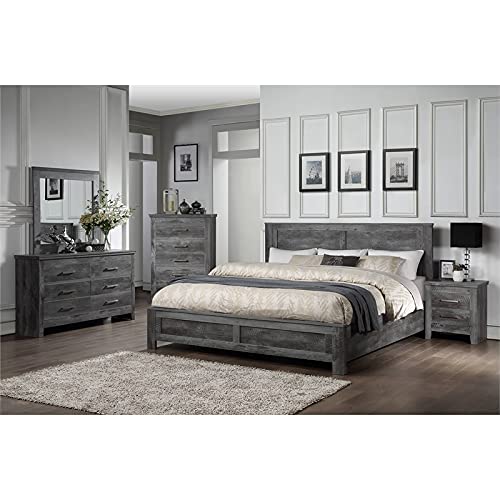 Acme Vidalia Mirror in Rustic Gray Oak