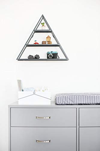 NoJo Metal Triangle Wall Shelf - Black