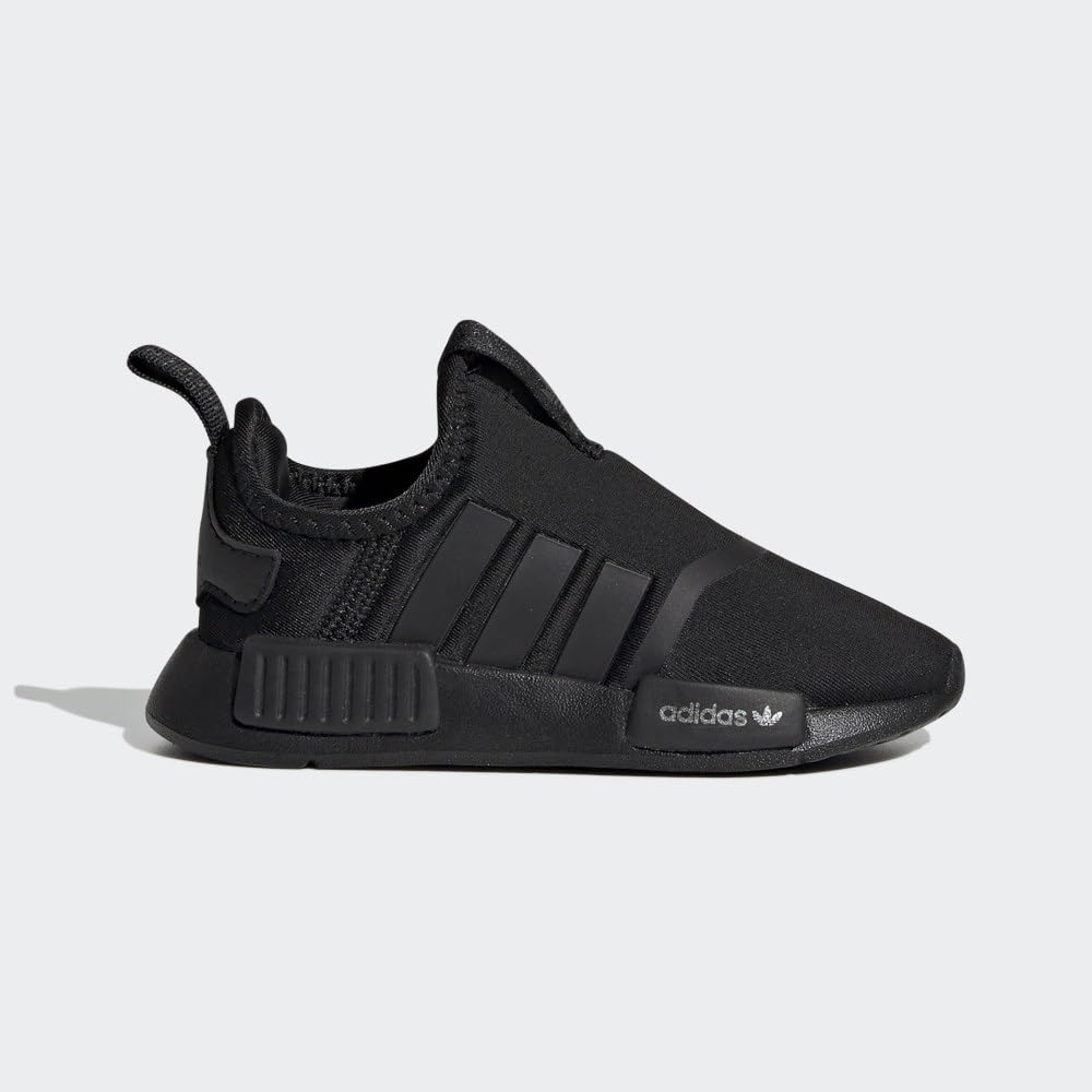 adidas Originals Baby NMD 360 Sneaker, Black/Silver Metallic/White, 6 US Unisex Infant