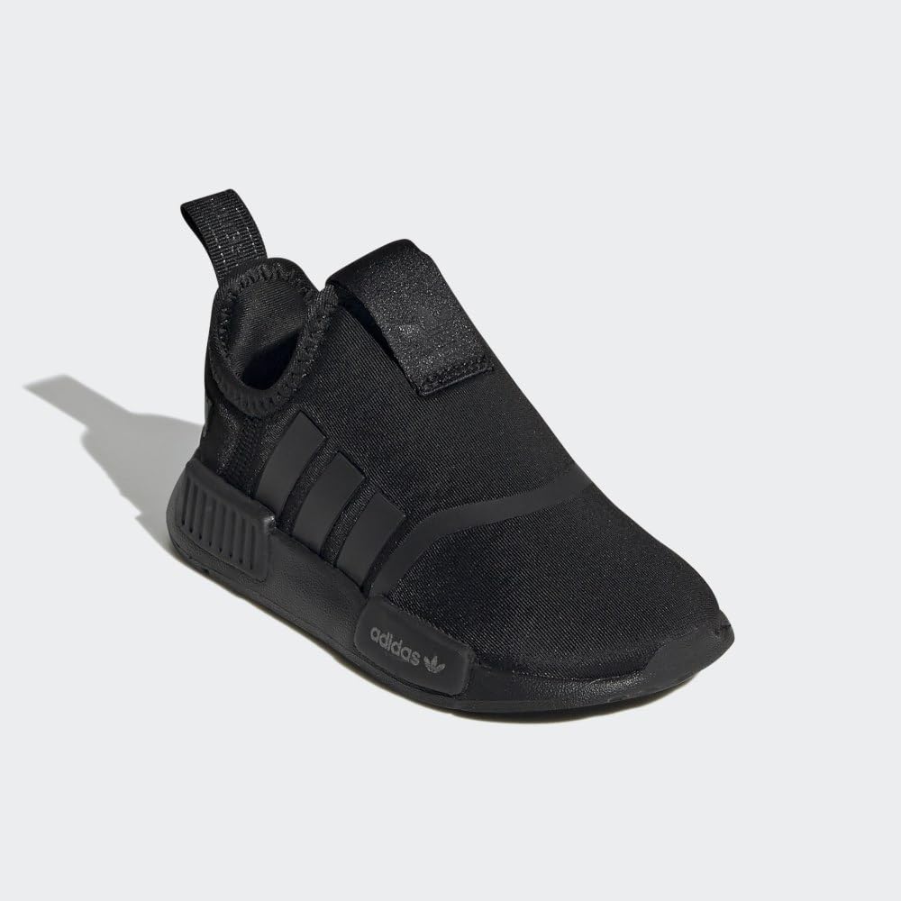 adidas Originals Baby NMD 360 Sneaker, Black/Silver Metallic/White, 6 US Unisex Infant