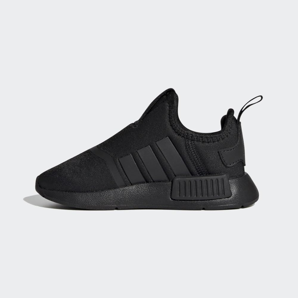 adidas Originals Baby NMD 360 Sneaker, Black/Silver Metallic/White, 6 US Unisex Infant