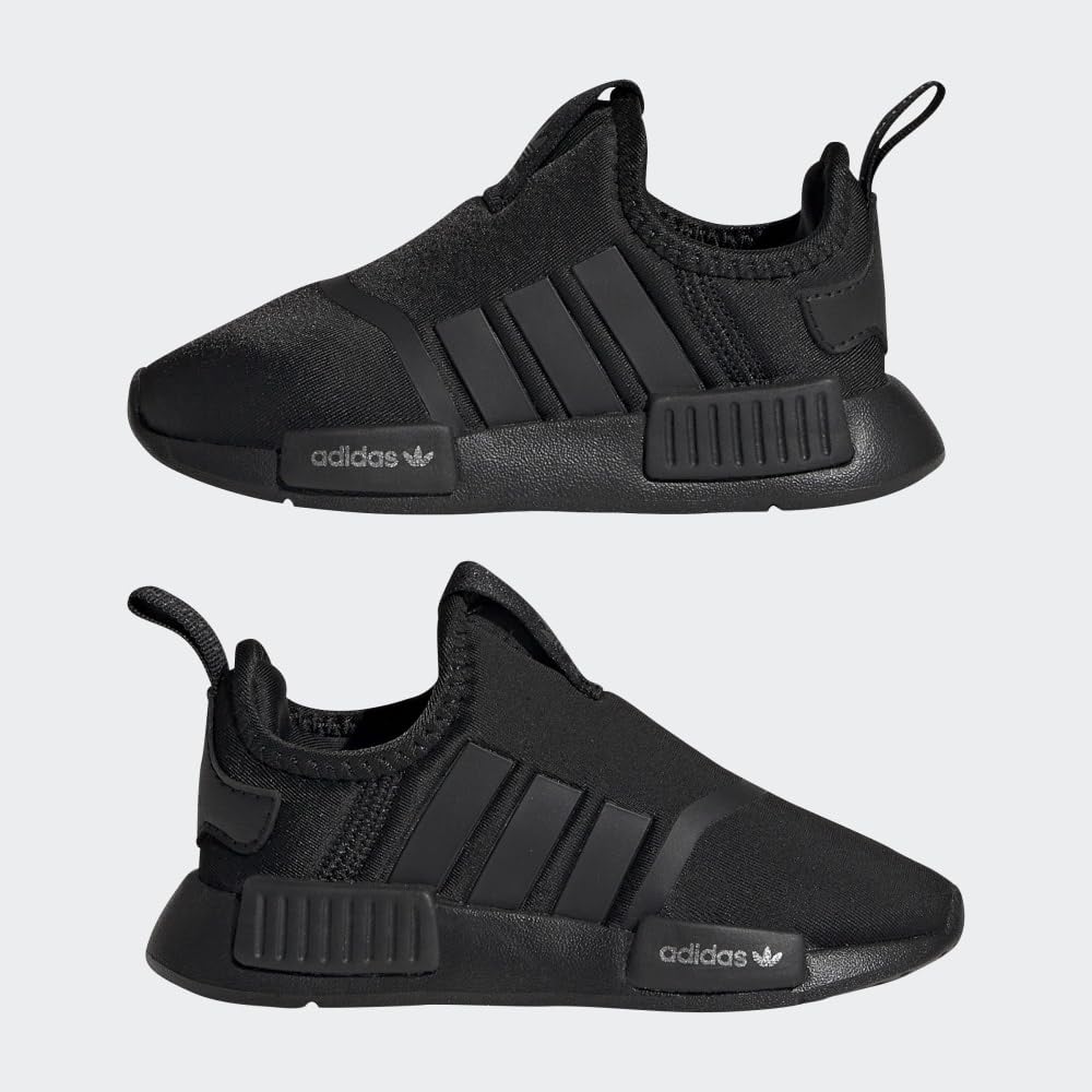 adidas Originals Baby NMD 360 Sneaker, Black/Silver Metallic/White, 6 US Unisex Infant
