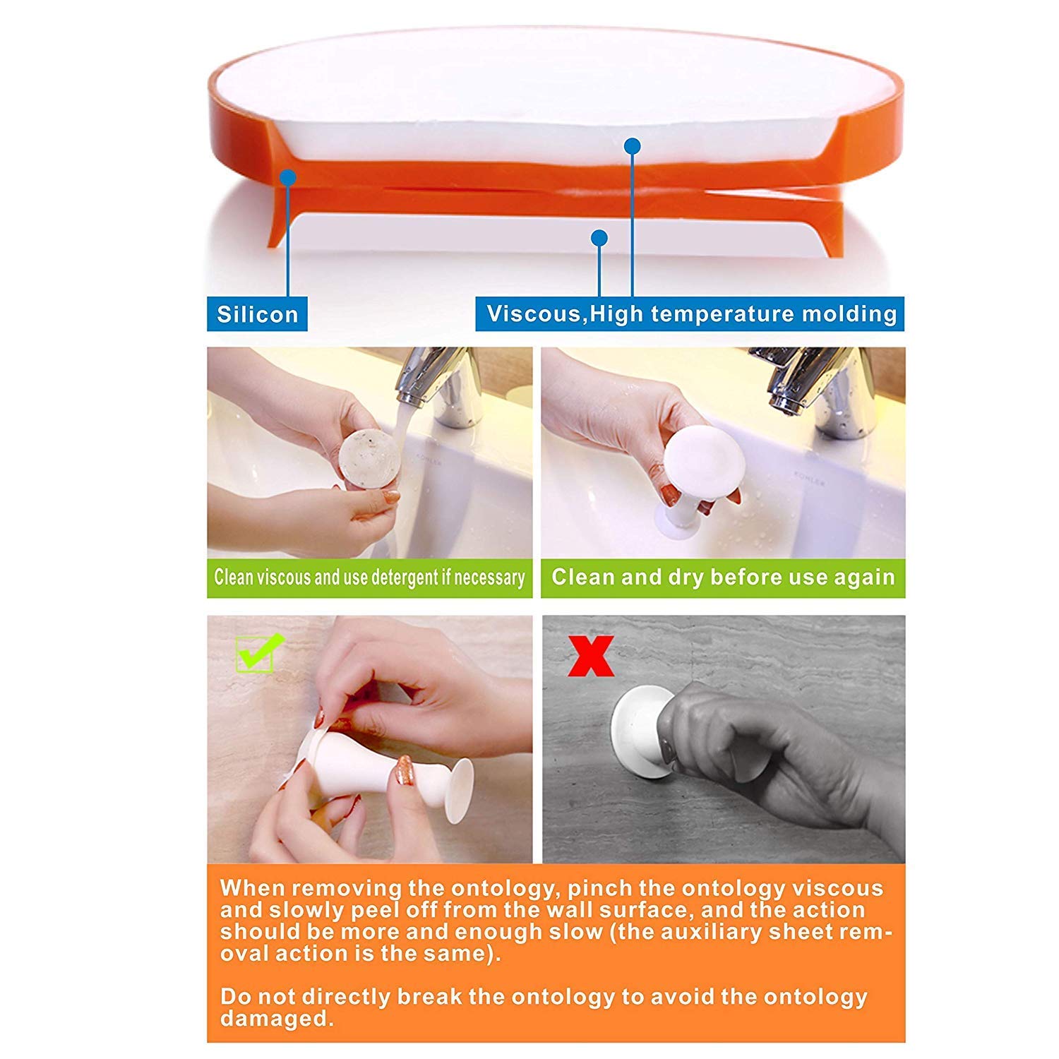 ZC GEL Magnetic Door Stopper Self Adhesive, Silicone Door Stop Holder Wall Mount Damage-Free with Durable Reusable Waterproof House Door Stopper, No Need to Drill Collision Mute No Trace (White)