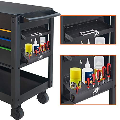 Aain Magnetic Toolbox Tray Set, Tool Box holder Accessories for Tool Organizer,Garage Storage, 2 Trays, Can Caddy, Paper Towel & Screwdriver Holder (A049)