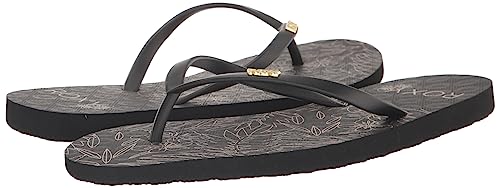 Roxy Women's Viva Stamp II Sandal, Open Yellow, 9