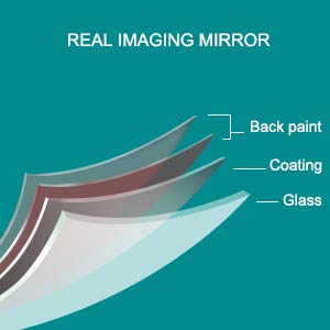 Yone jx je Full Length Mirror Wall Mirror Full Body Mirror for Wall Hanging or Leaning Against Wall Dressing and Wall-Mounted Mirror Polymer Thin Frame No Stand, 50"x 14", Gold