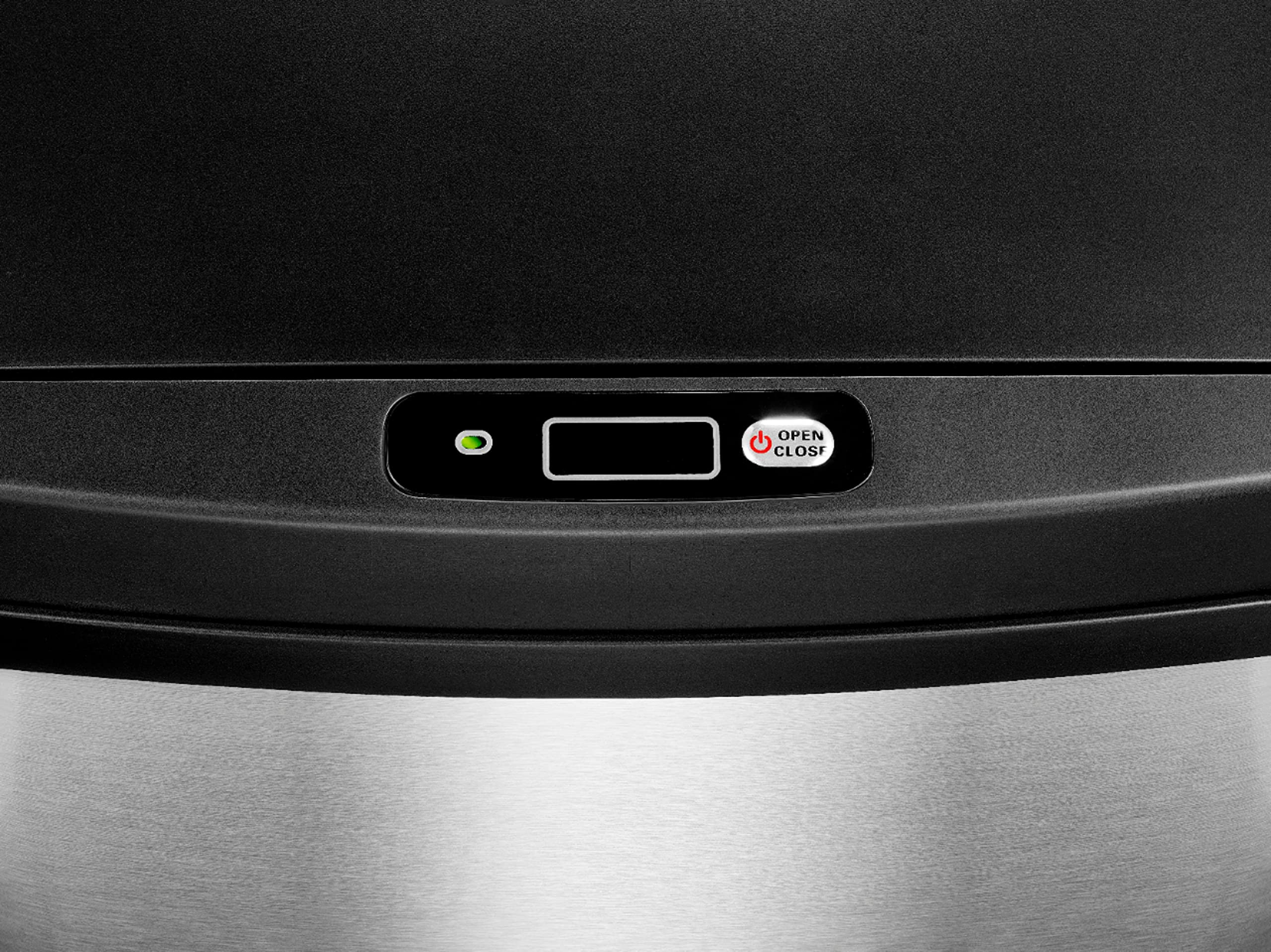 Insignia - 3 Gal. Automatic Trash Can - Stainless Steel