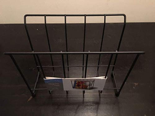 Spectrum Desktop Magazine Rack (Black) - Standing Wire Storage for Desk, Office, Side Table, Bathroom, Files, Workspace, Books, Paper, & More