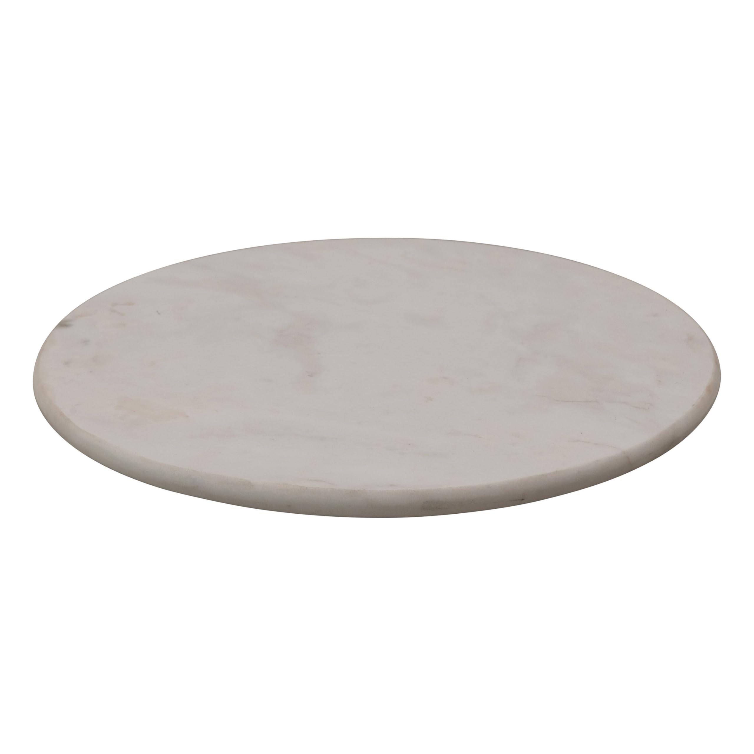 Creative Co-Op Marble, White Lazy Susan