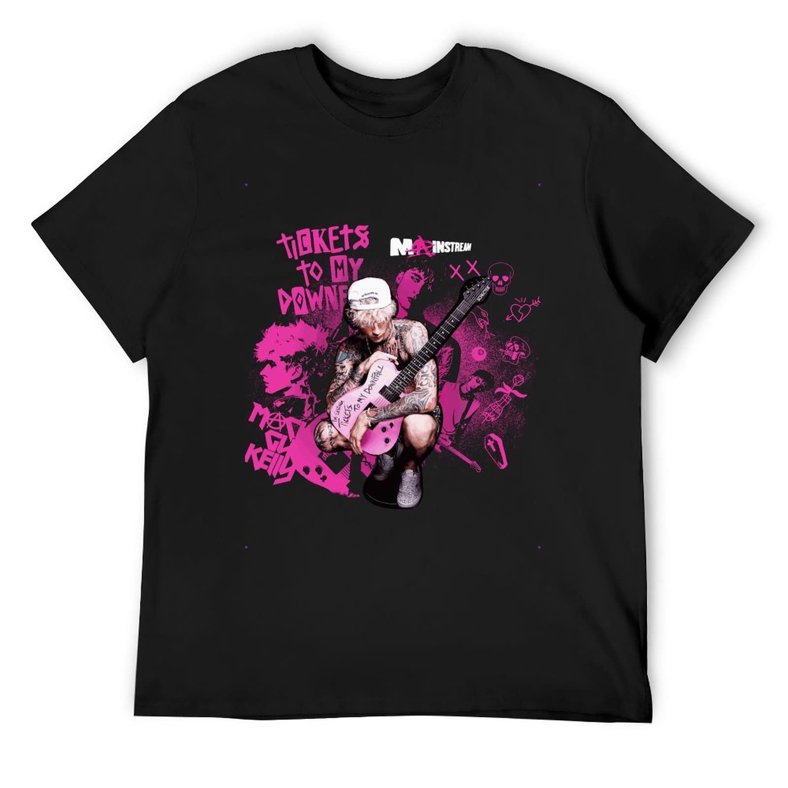 Mens Shirts Graphic Shirt for Men Casual Hip Hop T Shirt Short Sleeve Tees Couples Crewneck Tops L