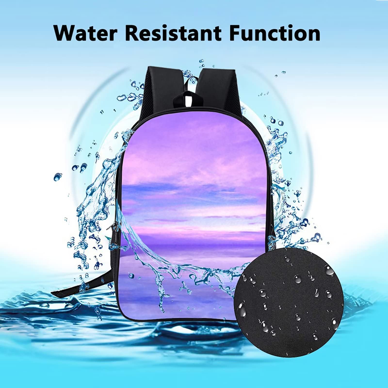 Laptop Backpacks Print 3D Shoulder Bag Daypack Travel Hiking Casual Rucksack for Men Women 1