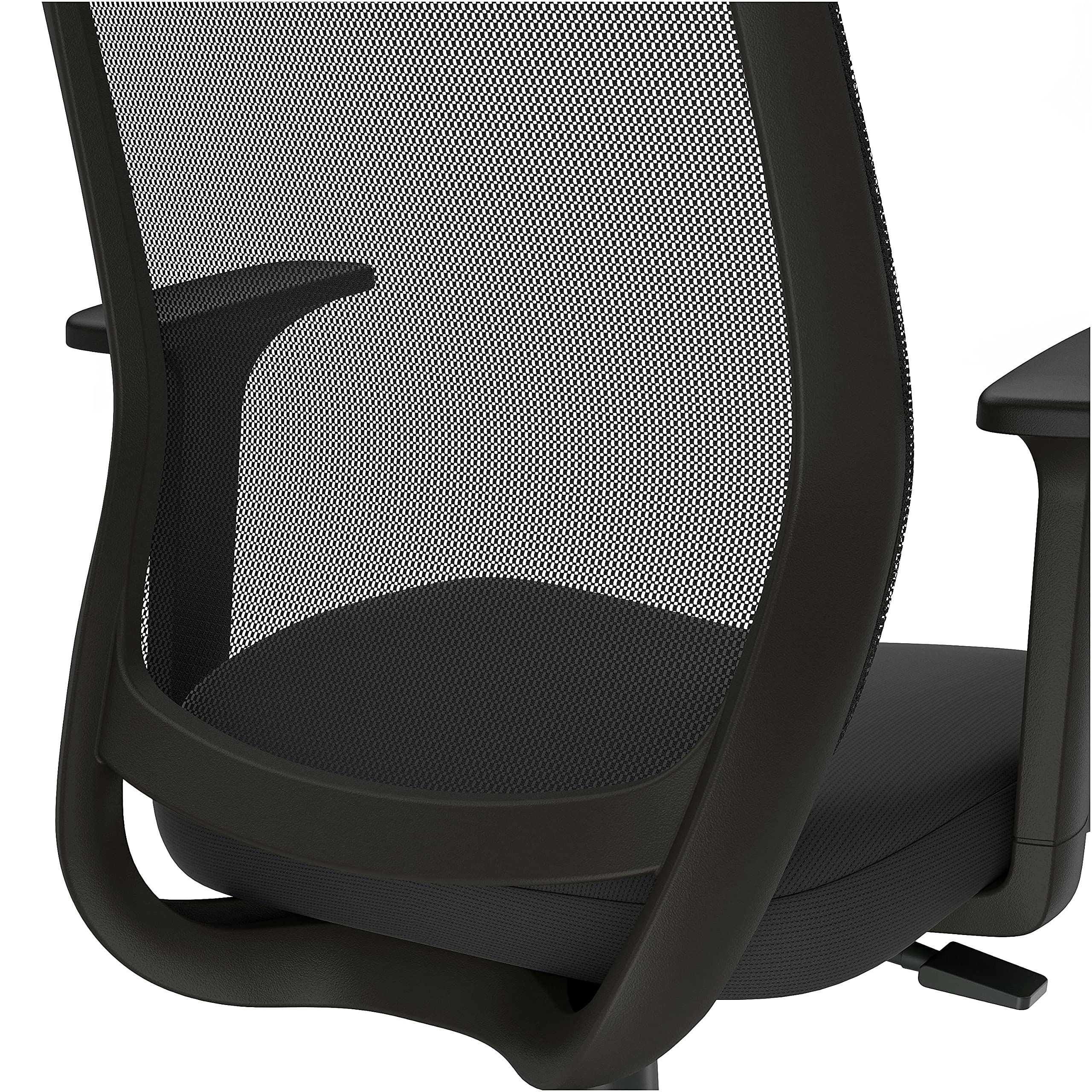 Union & Scale Un59384 Essentials Mesh Back Fabric Drafting Stool, Black