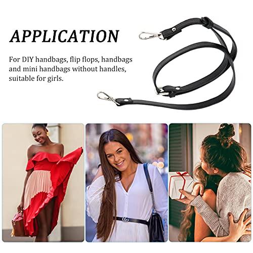 Luxshiny Pu Leather Adjustable Crossbody Strap for Small Bags Purse Wallet Clutch Phone Case Replacement Chain Strap Golden