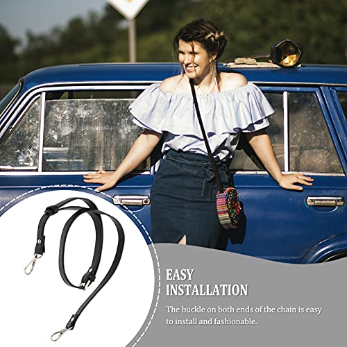 Luxshiny Pu Leather Adjustable Crossbody Strap for Small Bags Purse Wallet Clutch Phone Case Replacement Chain Strap Golden