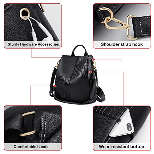 FOXLOVER Soft Genuine Leather Backpack Purse For Women Anti-theft Backpacks Versatile Shoulder Bag