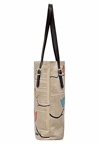 DOGO Personalize Your Life - Printed Double Strap Shoulder Bag - Handmade, Environmentally Friendly, Vegan - Women's Fashion