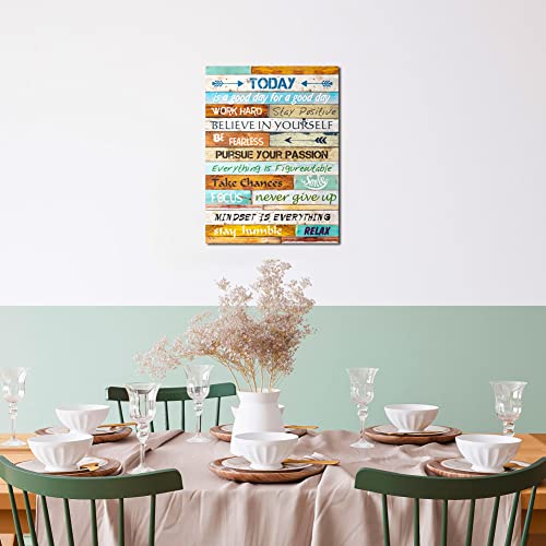 Inspirational Canvas Wall Art for Office, Home Office Wall Decor for Women, Quotes Wall Decor for Bedroom Living Room 12" X 16"