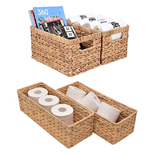 StorageWorks Water Hyacinth Storage Baskets Set