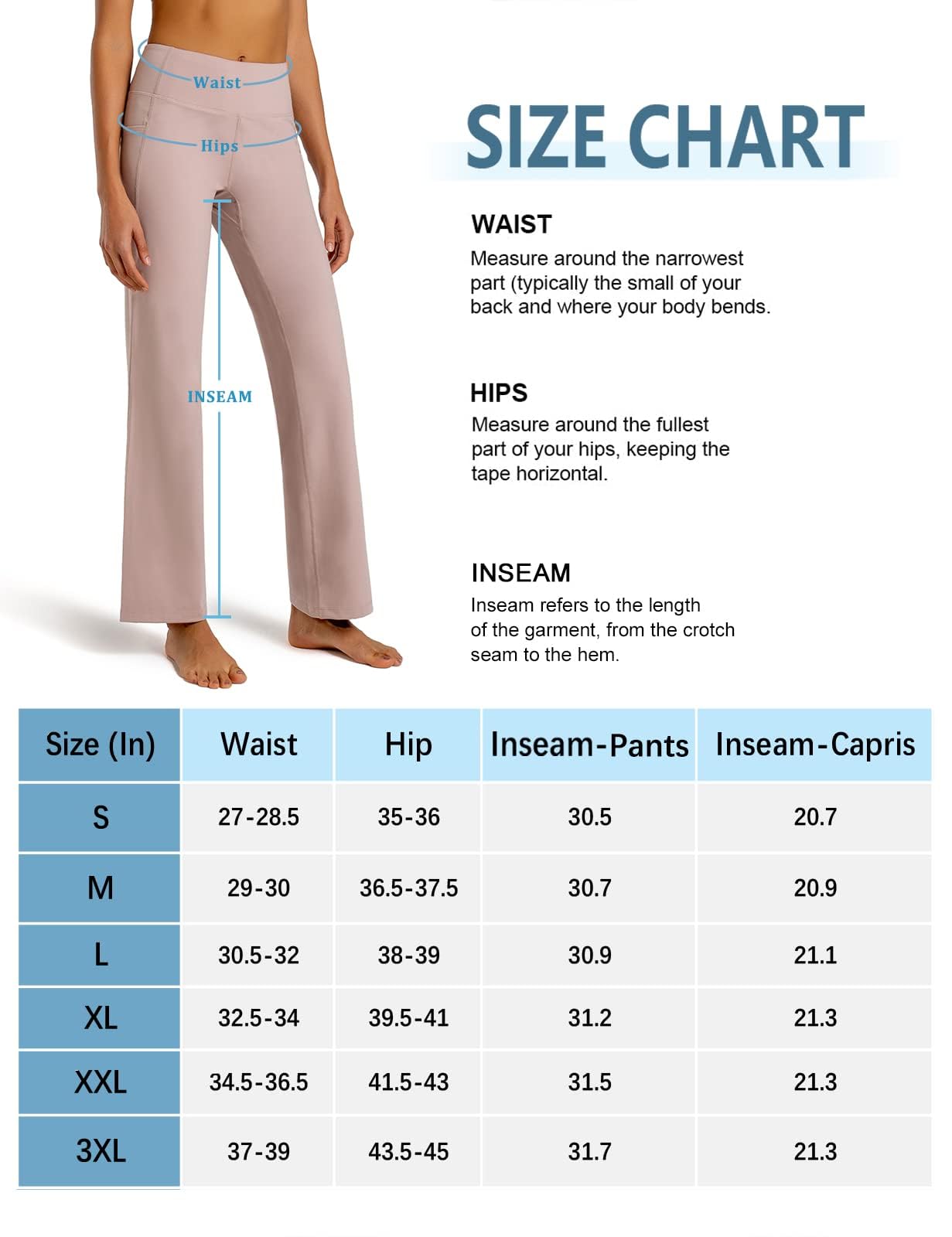 FIRST WAY Buttery Soft Women's Bootcut Yoga Pants Capris with 3 Pockets Lounge Floral Printing Full-Length, Taupe L