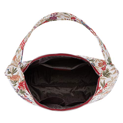 Signare Tapestry Hobo Shoulder bag slough purse for Women with Flower Meadow Design