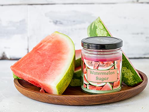 Watermelon Sugar - Juicy Watermelon Scented - Funny Double Pour 6 Oz Jar Candle - 40 Hour Burn Time - Poured in USA
