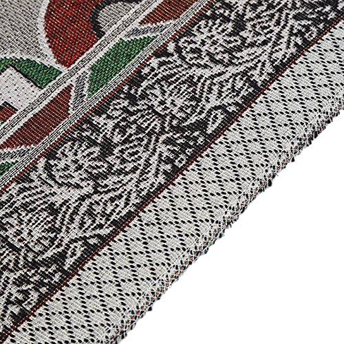 Muslim Rug with Bag Prayer Pilgrimage Blanket Islamic Worship Mat Teaching Supplies Cotton Yarn