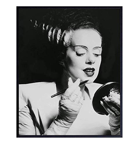 Funny Bathroom Wall Decor for Women - Vintage Hollywood Bride of Frankenstein Poster - 8x10 Retro Restroom Decorations, Guest Bath Art Print Photo - Humorous Gift - 8x10 UNFRAMED