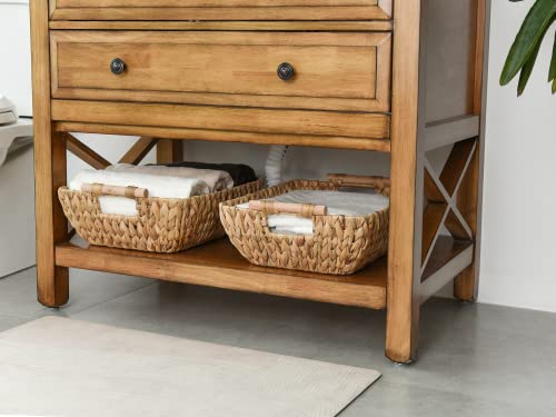 StorageWorks Hand-Woven Storage Baskets Set