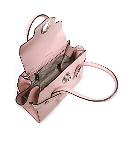 Michael Kors Women's Carmen Small Saffiano Leather Belted Satchel Pink One Size