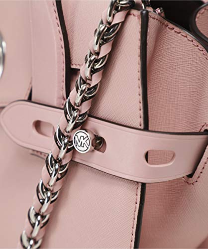 Michael Kors Women's Carmen Small Saffiano Leather Belted Satchel Pink One Size