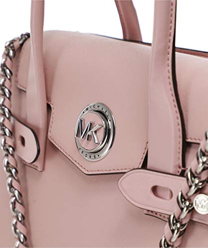 Michael Kors Women's Carmen Small Saffiano Leather Belted Satchel Pink One Size