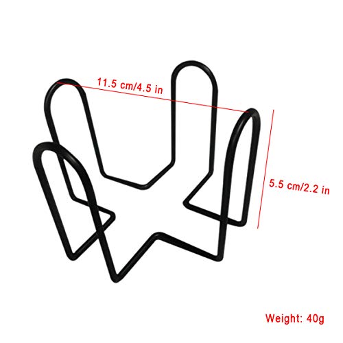 Coaster Holder, 4 PCS Metal Holder for Square or Round Coaster Sets Home Wrought Iron Shelf Decoration (Style 1)