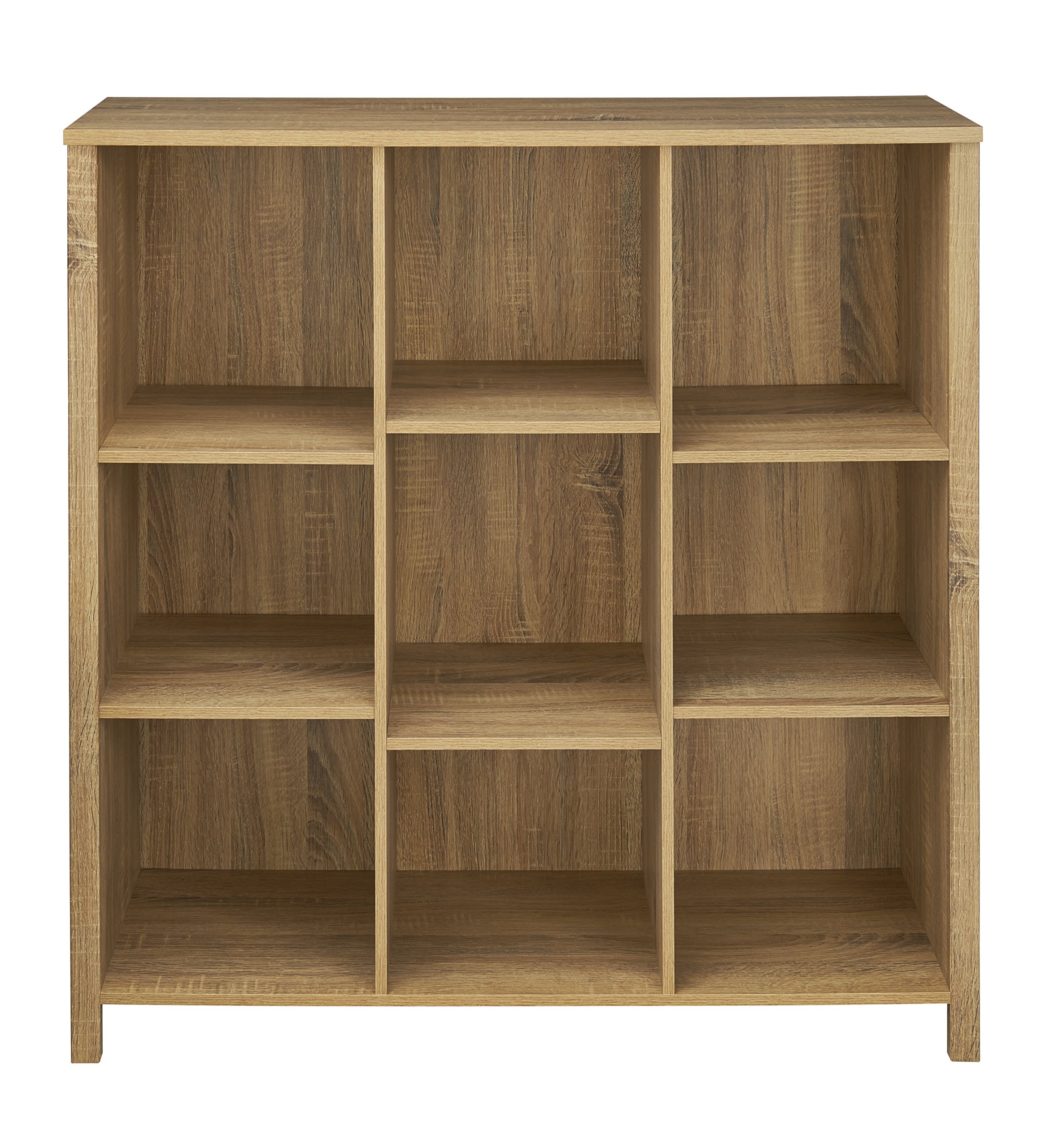 ClosetMaid 16056 Premium Adjustable 9-Cube Organizer, Weathered Oak