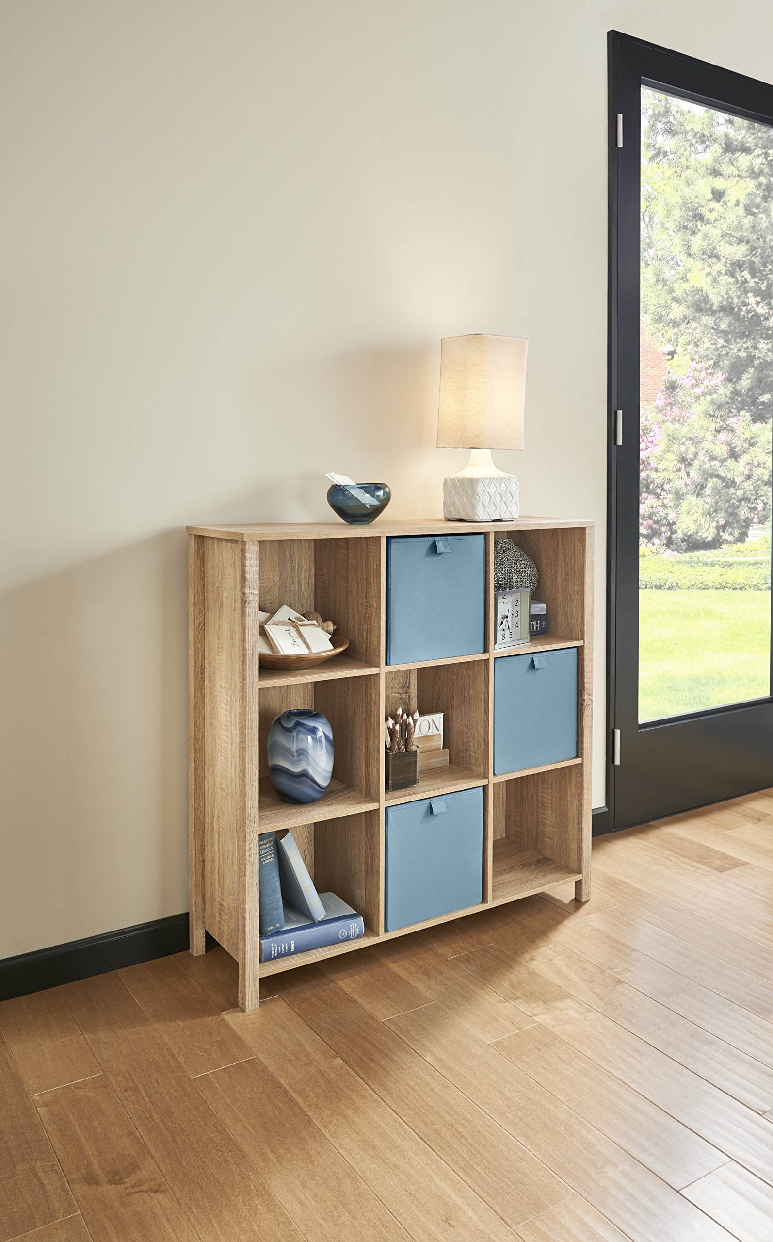 ClosetMaid 16056 Premium Adjustable 9-Cube Organizer, Weathered Oak