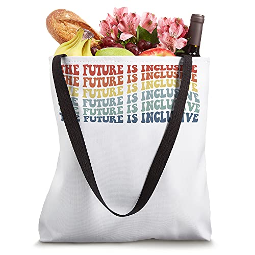 L2Ap Retro The Future Is Inclusive SLP Teacher Appreciation Tote Bag