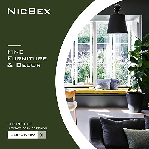 NicBex Full Length Mirror, 64x21 Inch Aluminum Alloy Frame Large Wall Mirror, Vanity Mirror, Dressing Mirror for Living Room,Bedroom ,White